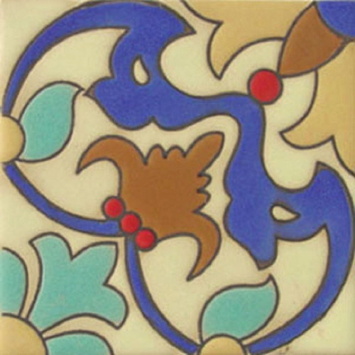 Relief Tile "Castellón" – Spanish-Style Hand-Painted Ceramic