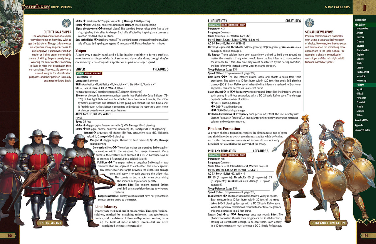 Pathfinder NPC Core