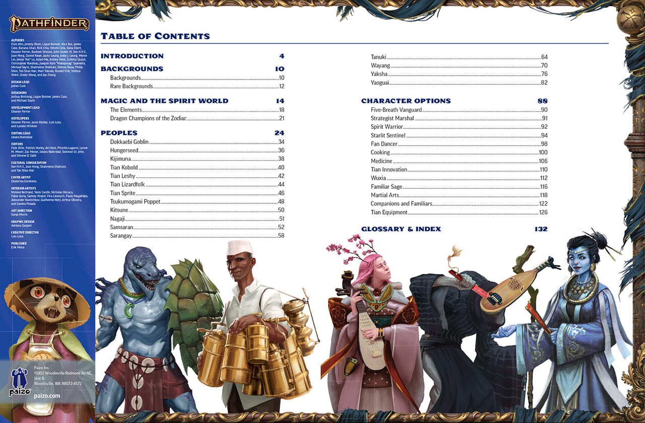 Pathfinder Lost Omens Tian Xia Character Guide