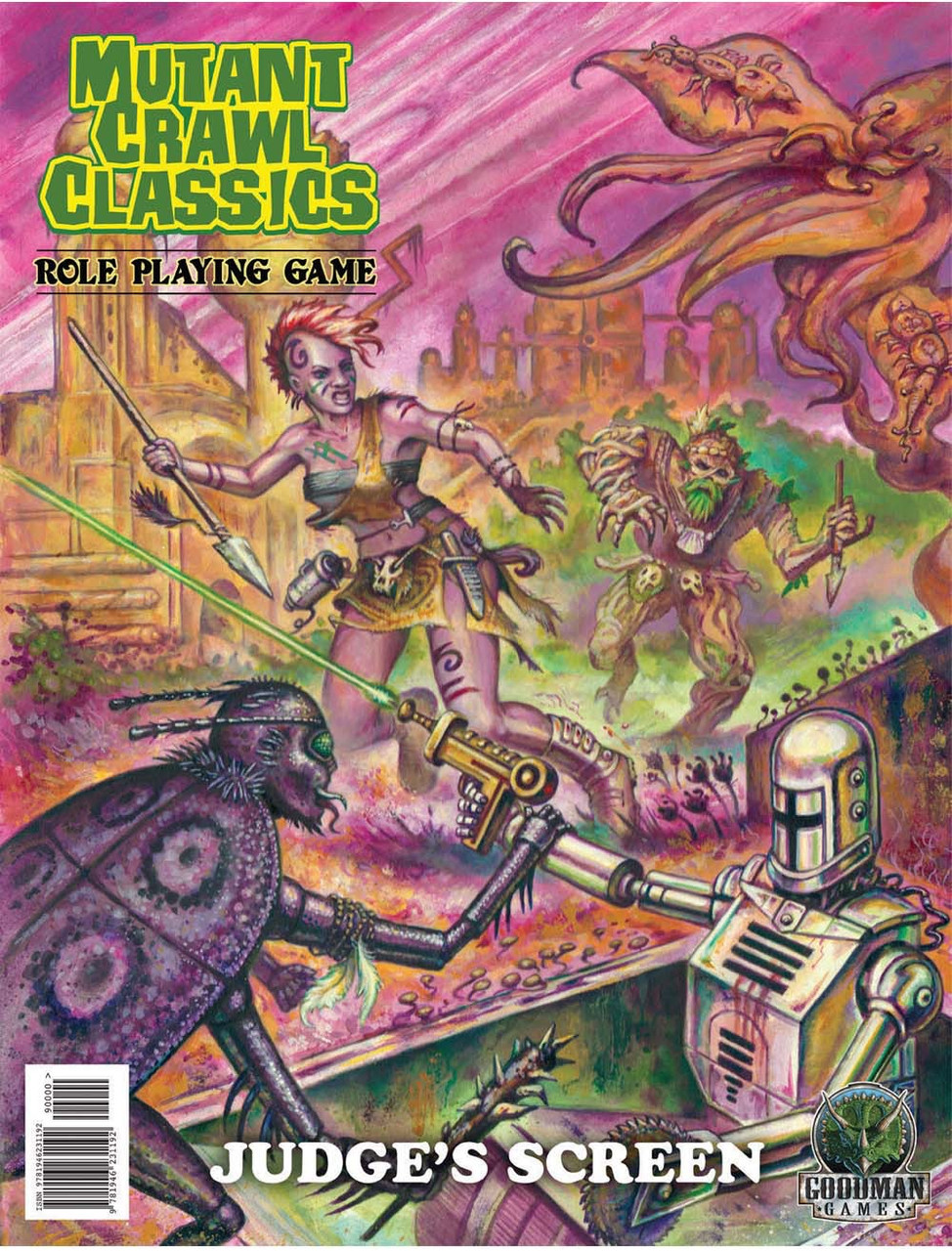 Mutant Crawl Classics Judge's Screen PDF