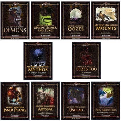 Mythic Monster Mega Bundle 1 To 10 Pfrpg Pdf Bundle