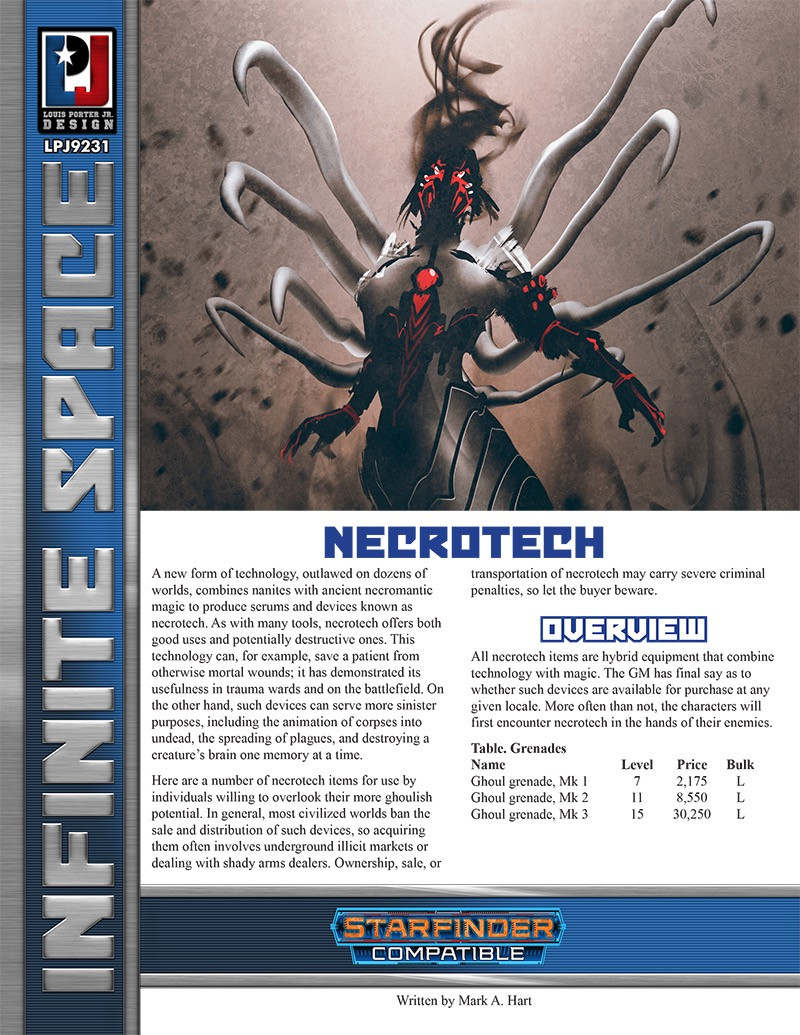 Infinite Space: Necrotech (SFRPG) PDF