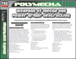 Weapons of Mecha and Power Armor Destruction PDF