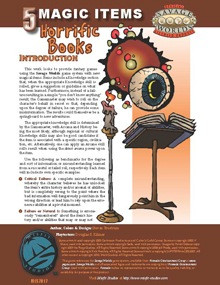 5 Magic Items: Horrific Books PDF