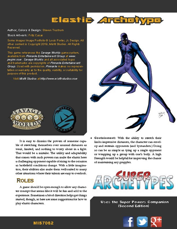 Super Archetypes: Elastic (Savage Worlds) PDF
