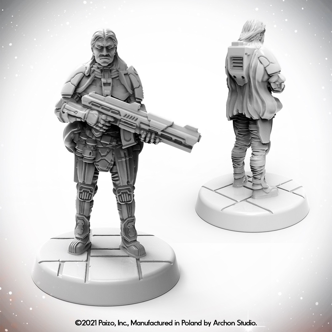 Starfinder Masterclass Miniatures: Human Soldier