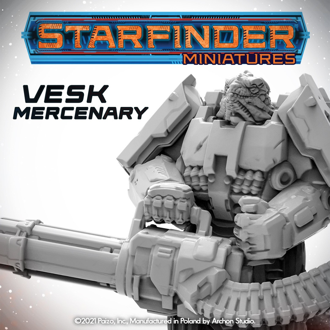 Starfinder Masterclass Miniatures: Vesk Mercenary