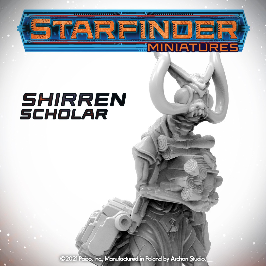 Starfinder Masterclass Miniatures: Shirren Scholar