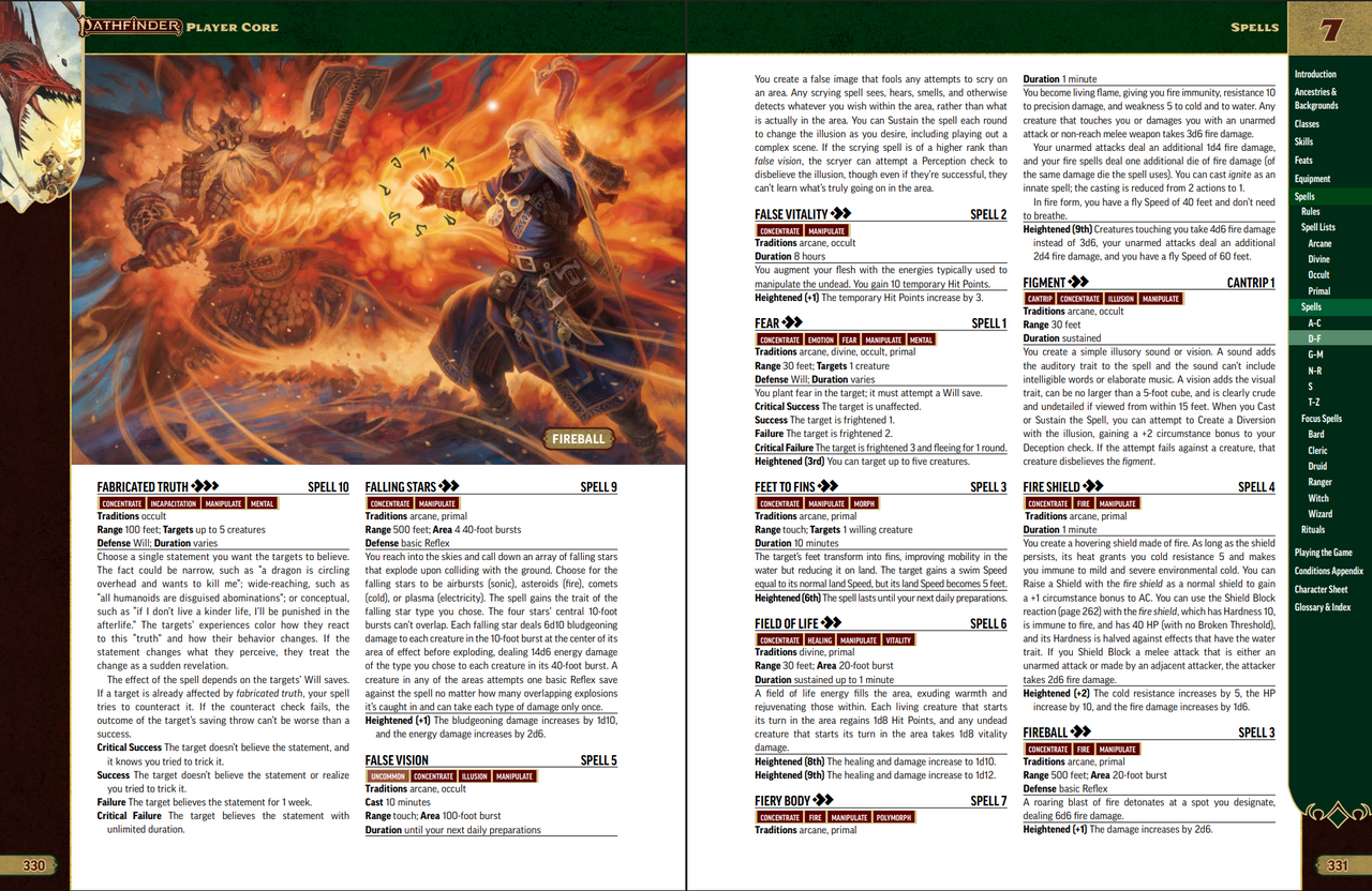 Pathfinder Player Core PDF