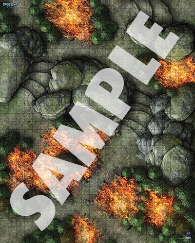 Pathfinder Flip-Mat: Forest Fire