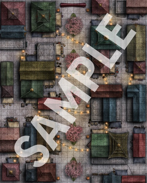 Pathfinder Flip-Mat: Night Market & Shrine PDF