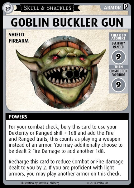 Pathfinder Adventure Card Game—Promo Card: Goblin Buckler Gun