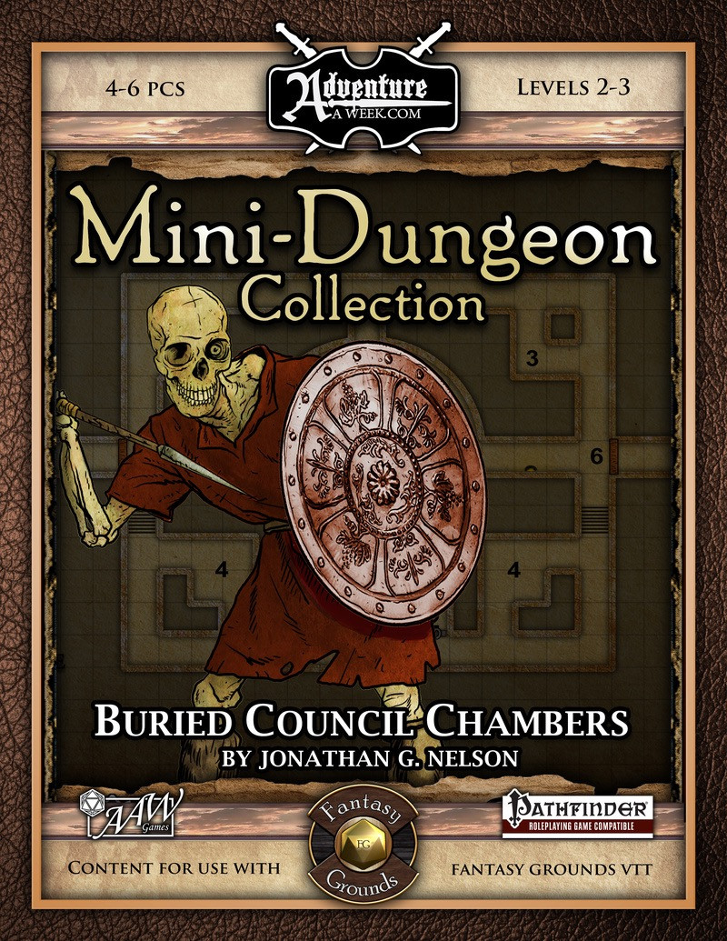 Mini-Dungeon #001: Buried Council Chambers (Fantasy Grounds) (Download)