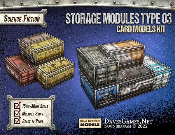 Storage Modules Type 03 Card Models Kit PDF
