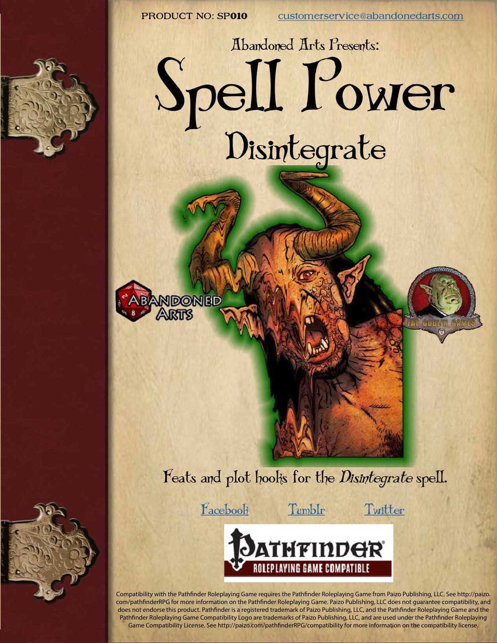 Spell Power: Disintegrate PDF