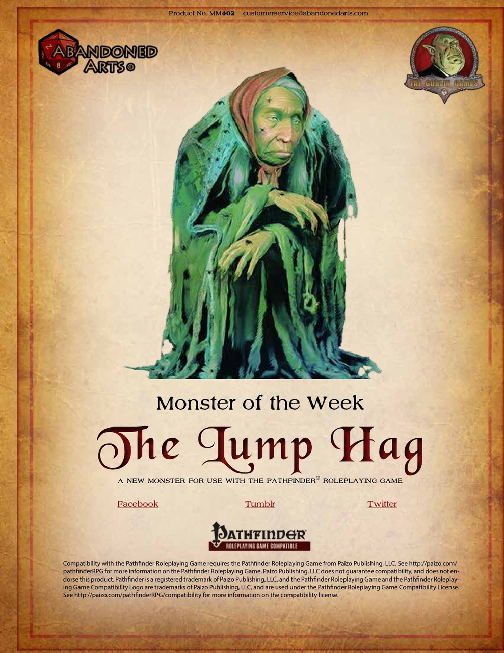 Monster of the Week - The Lump Hag PDF