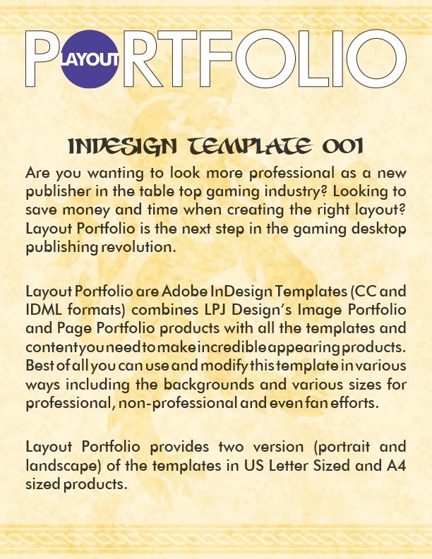 Layout Portfolio InDesign Template 001 PDF