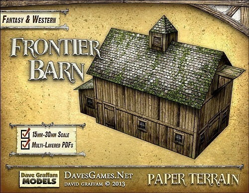 Frontier Barn Paper Model PDF