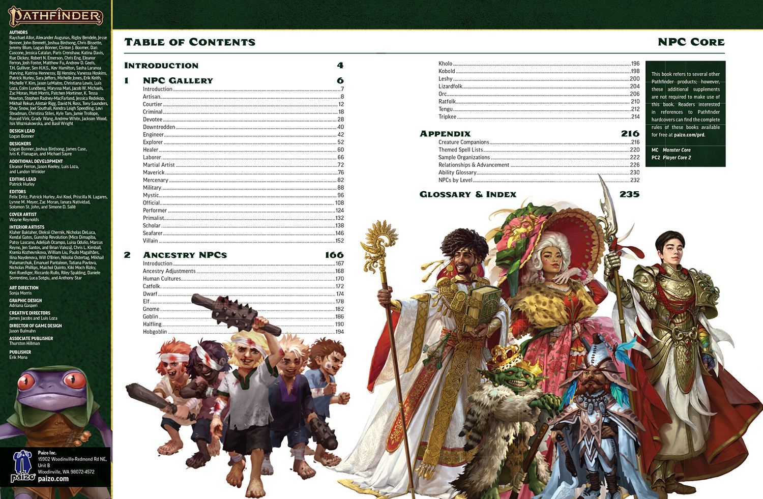 Pathfinder NPC Core