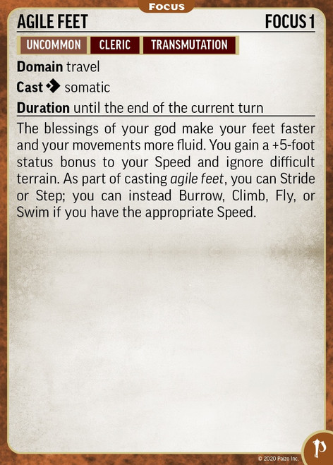 Pathfinder Spell Cards: Focus