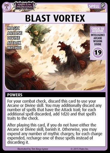 Pathfinder Adventure Card Game—Promo Card: Blast Vortex