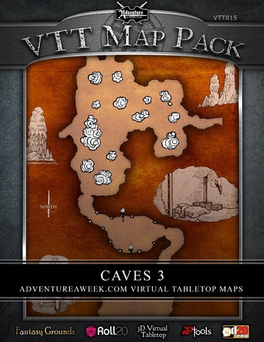 VTT MAP PACK: Caves 3 (Download)