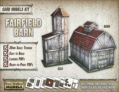 Fairfield Barn Card Models Kit PDF