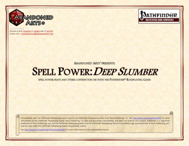 Spell Power: Deep Slumber PDF