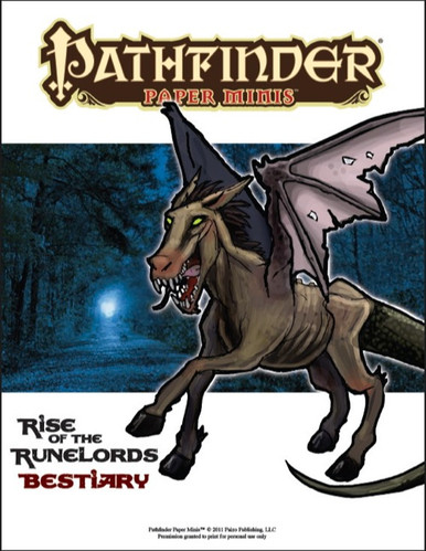Pathfinder Paper Miniatures: Rise of the Runelords Bestiary PDF