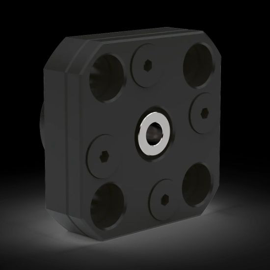 EZF-1007 Flanged EZZE-Mount double bearing support | Helix Linear ...