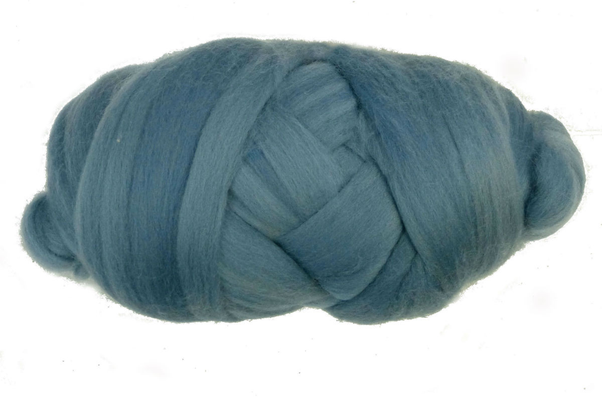 Dusty Blue | Superfine Merino Roving (Tops) - Outback Fibers