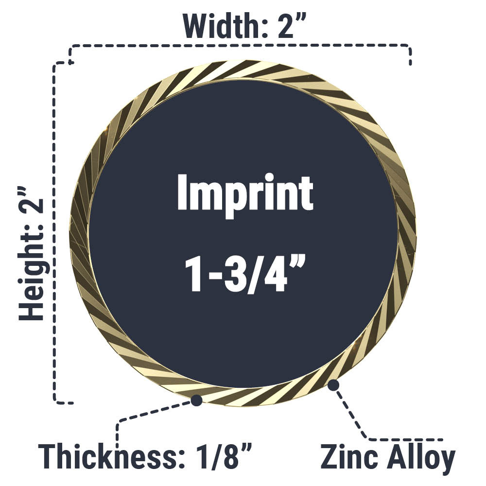 Diamond Cut Edge Double Sided Coins