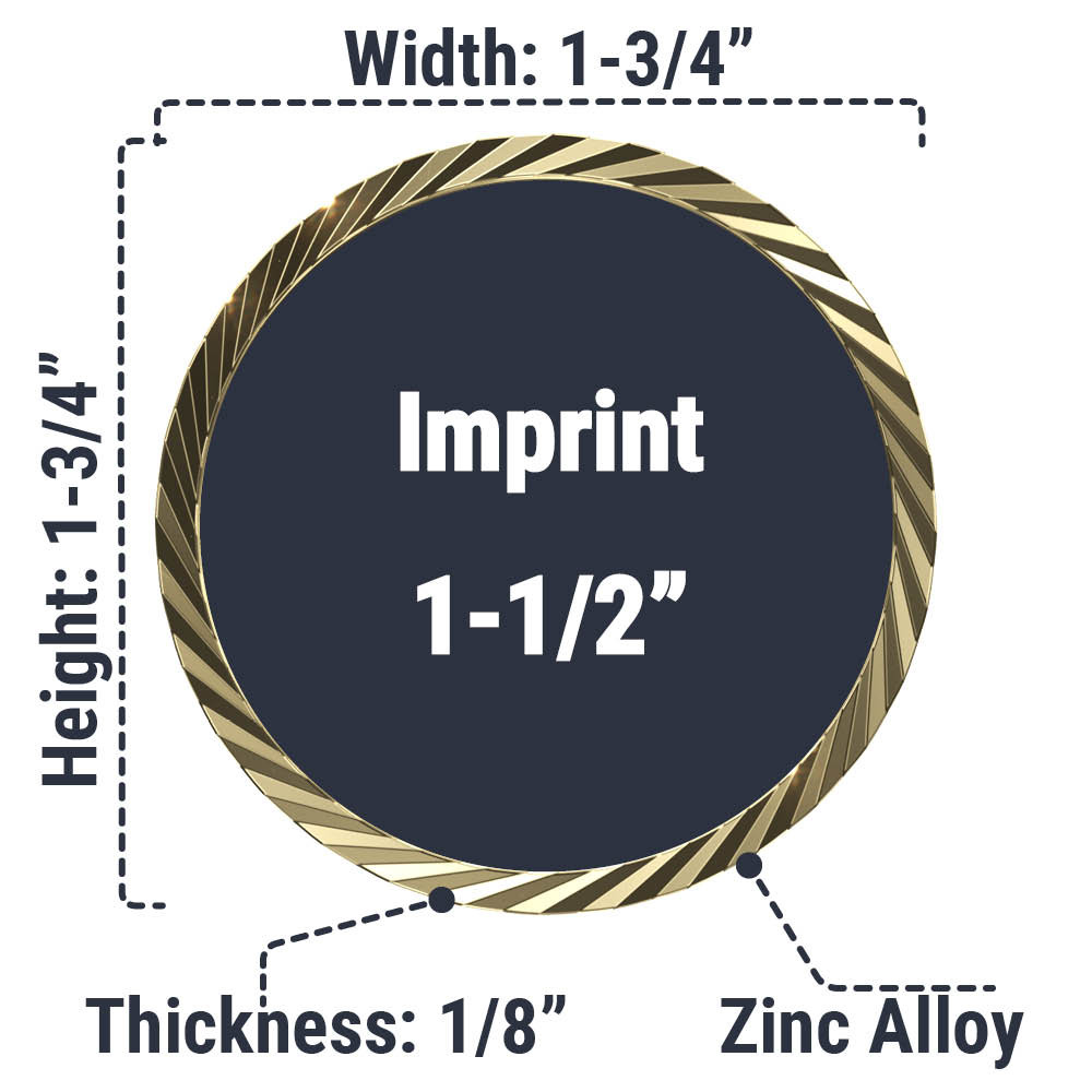 Diamond Cut Edge Double Sided Coins