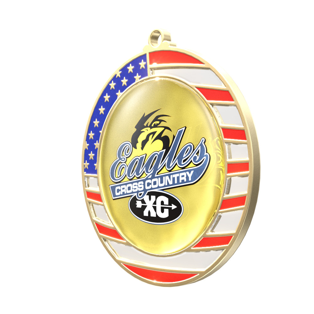 Express Matte American Flag Insert (2-3/4")