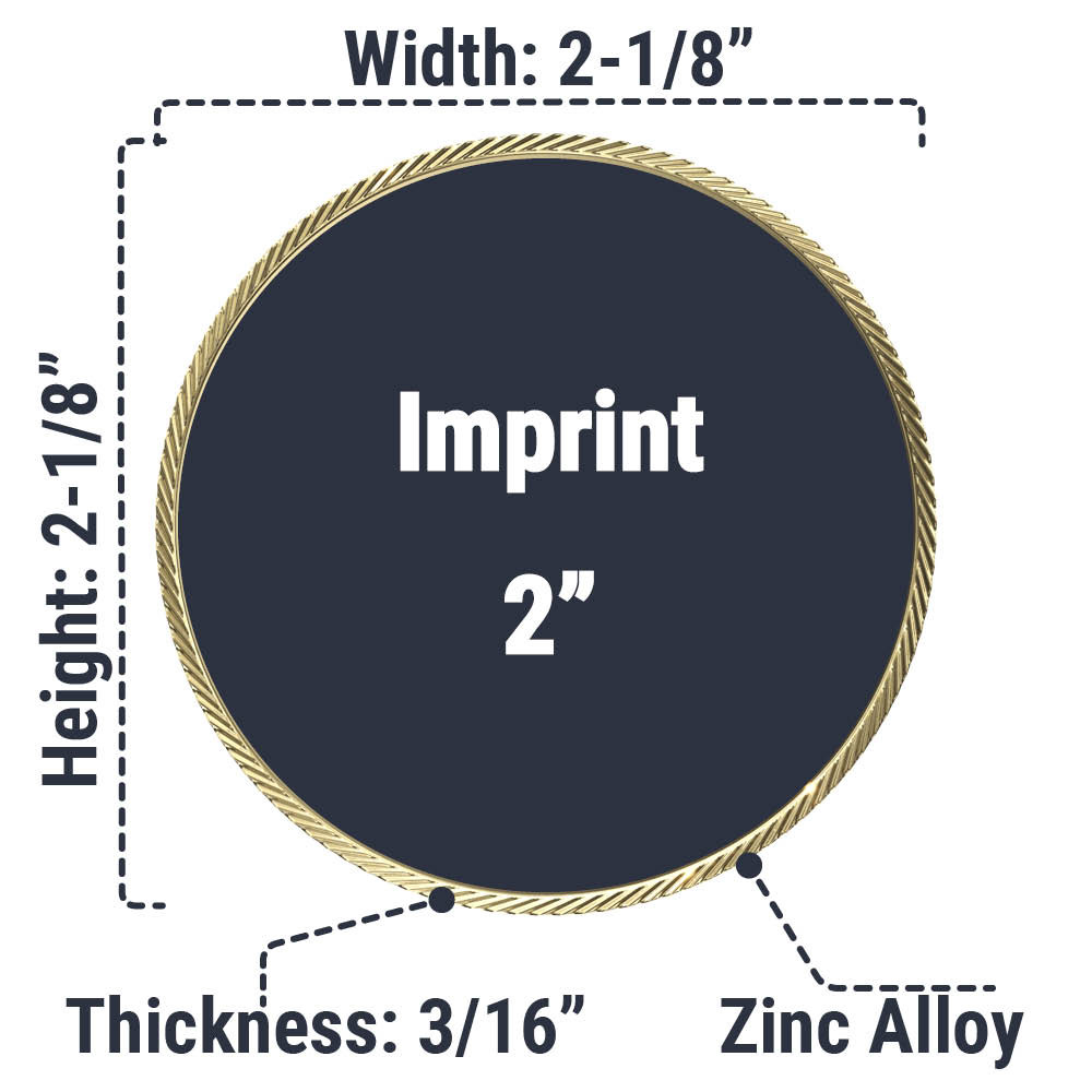 Express Texture Tone® Rope Edge Double Sided Coins