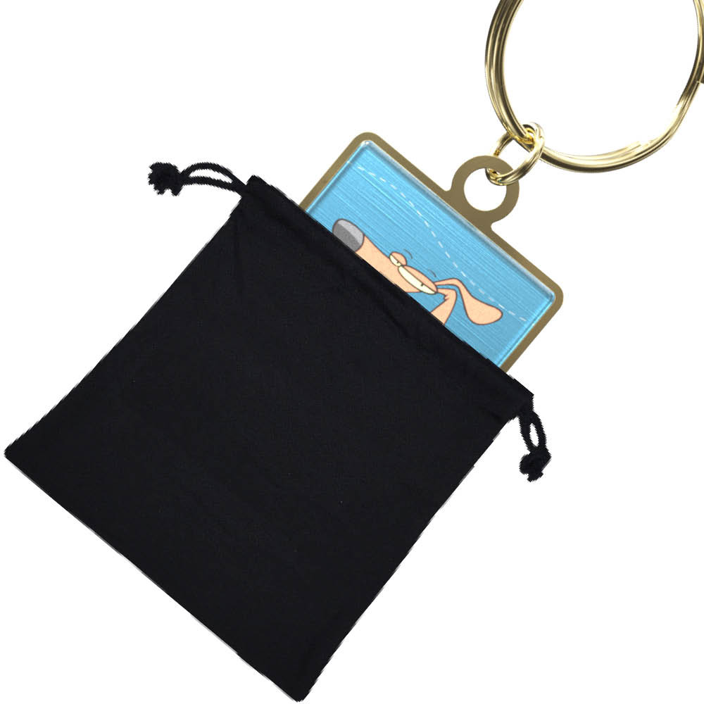 Express Gold Rectangle Key Tag (1-1/8" x 1-3/4")