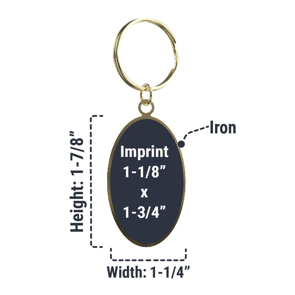 Express Oval Key Tag (1-1/4" x 1-7/8")