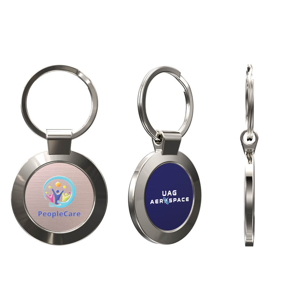 Express Premium Silver Round Key Tag
