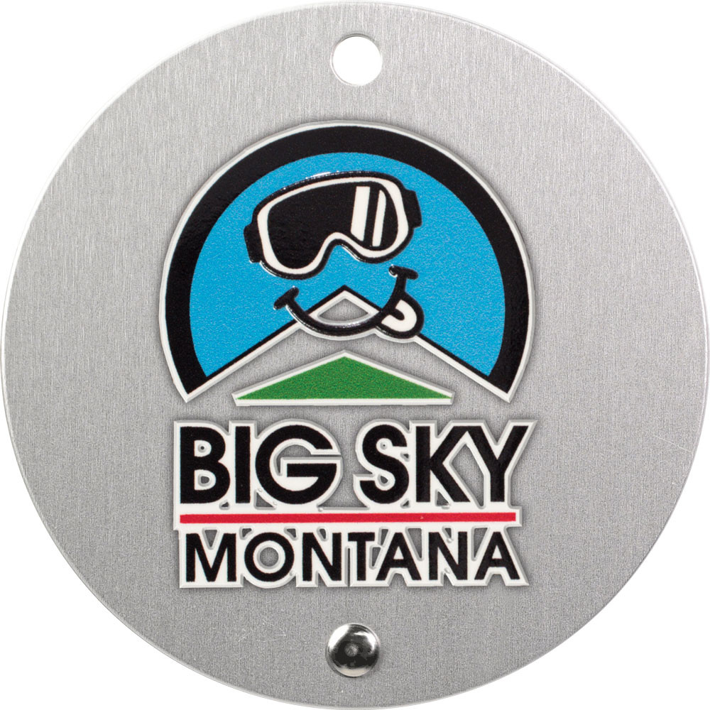 Express Aluminum Round Luggage Tag