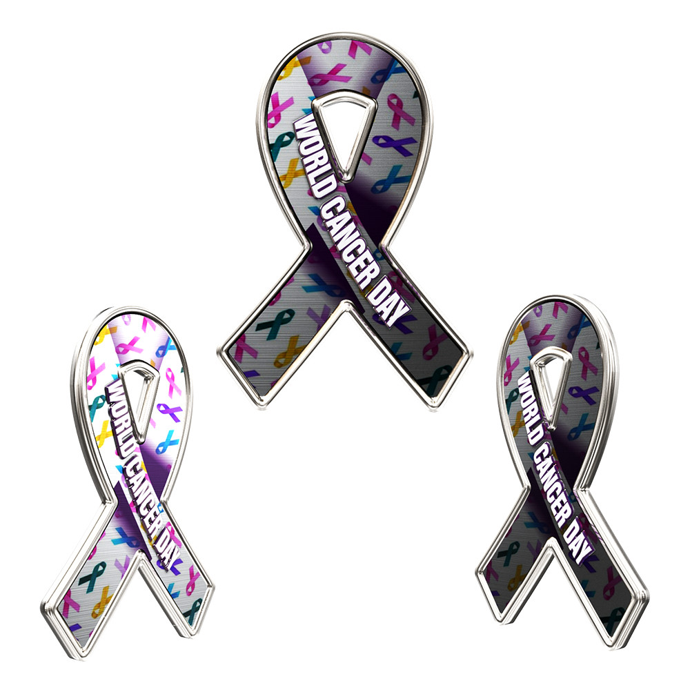 Express Ribbon Awareness Shaped Lapel Pin