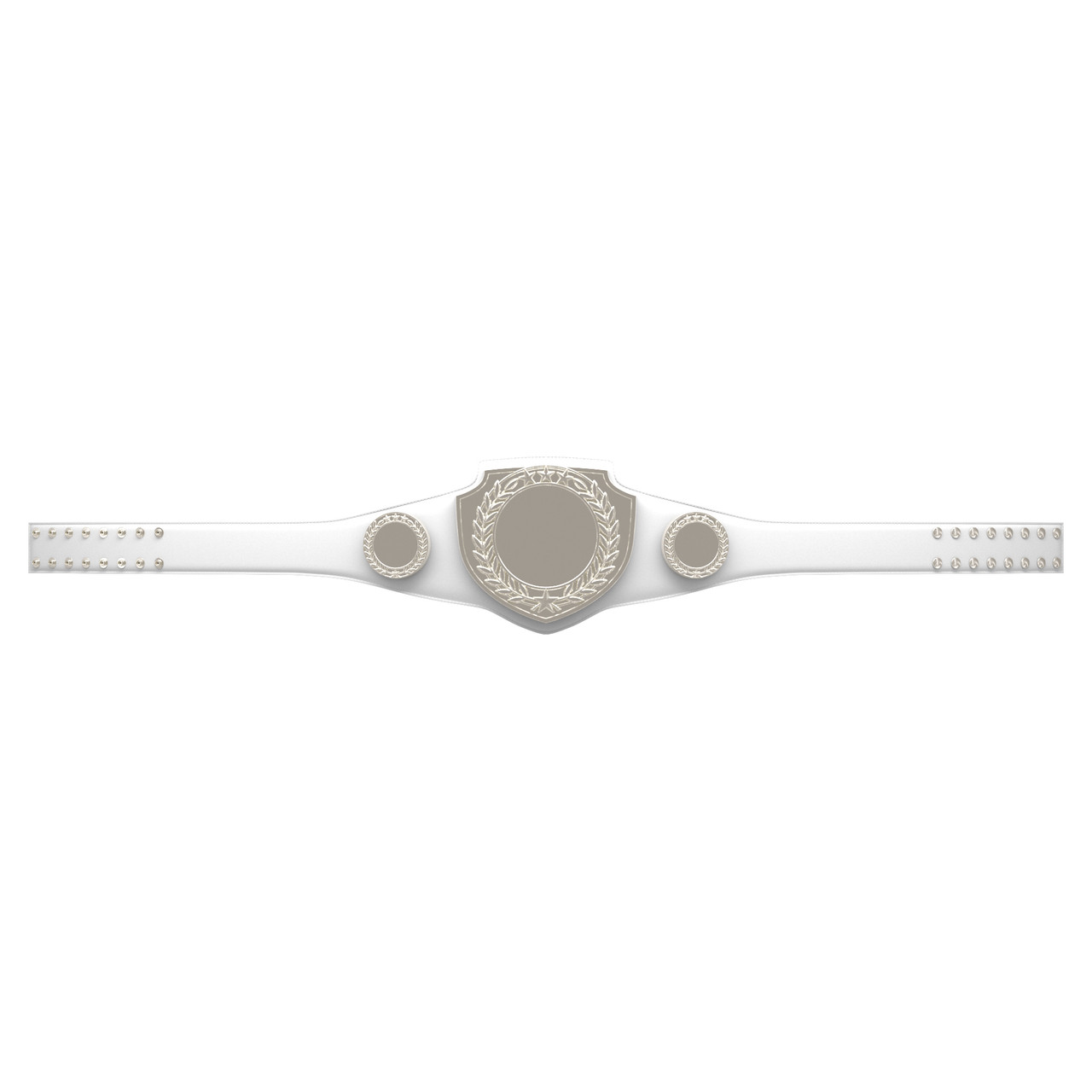 Bright Shield Championship Belt in White