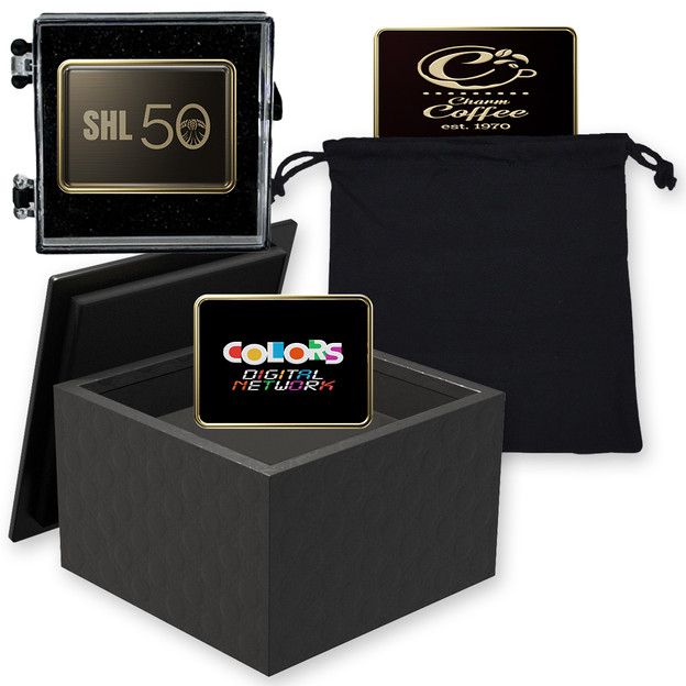 Express Rectangle w/ Radius Corners Lapel Pin Findings