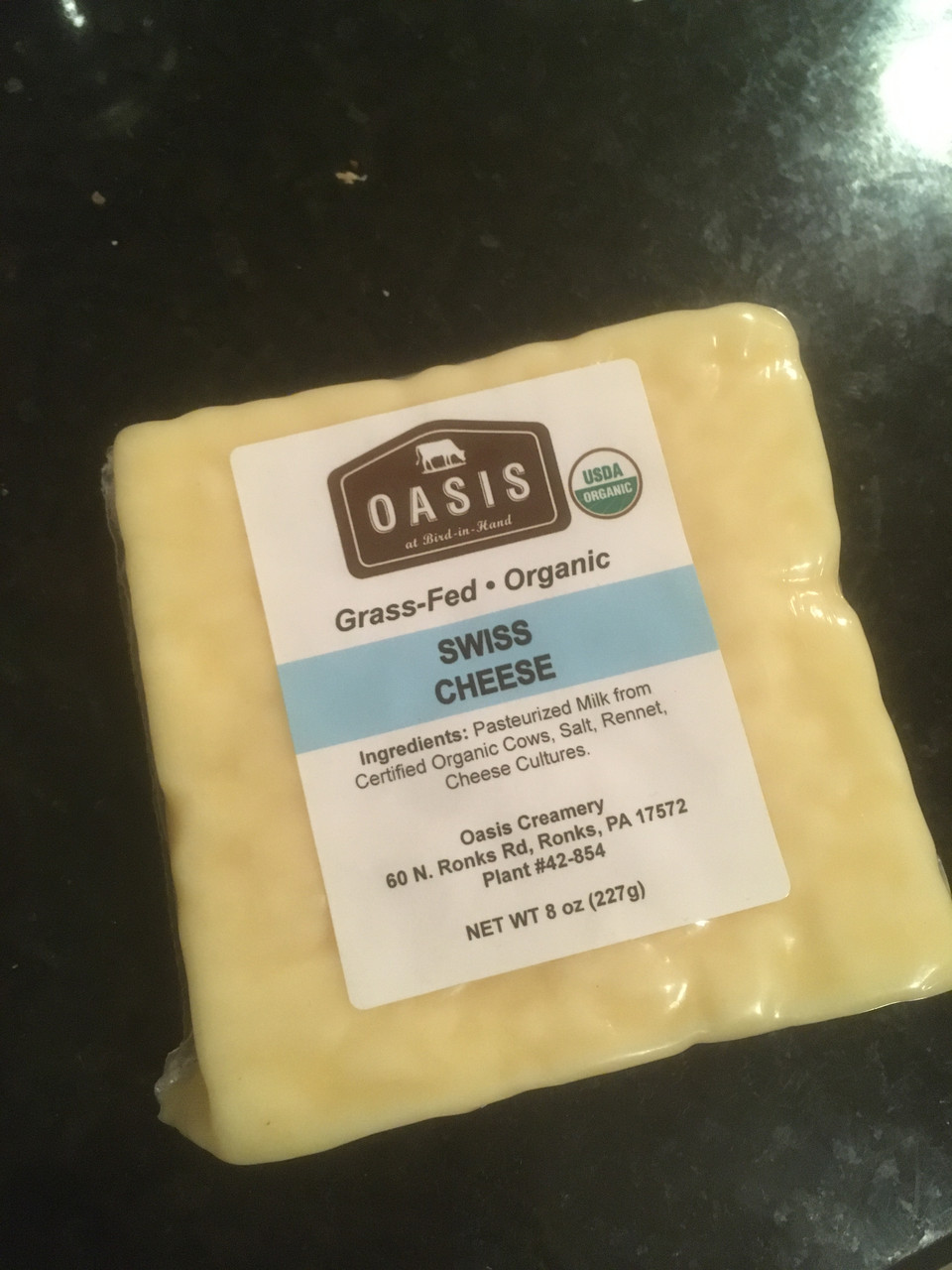 Oasis Organic Grass-Fed Swiss Cheese - Now Farms