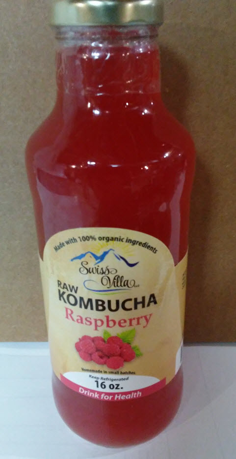 Live real Raspberry Kombucha, Swiss Villa brand, Produced by ...