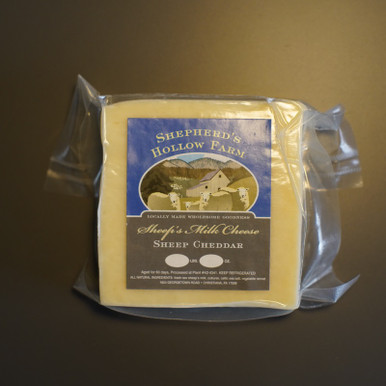 Raw Milk Sheep Chedder Cheese, 8oz. Organically raised, Pastured, Non ...