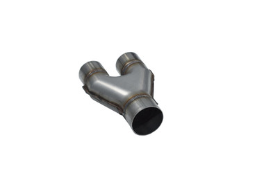 Stamped Stainless Steel Y Pipe with 3" Inlet - Truck Exhaust Kits