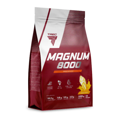 Trec MAGNUM 8000 High-Calorie Mass Gainer Protein Powder 1kg/5.45kg