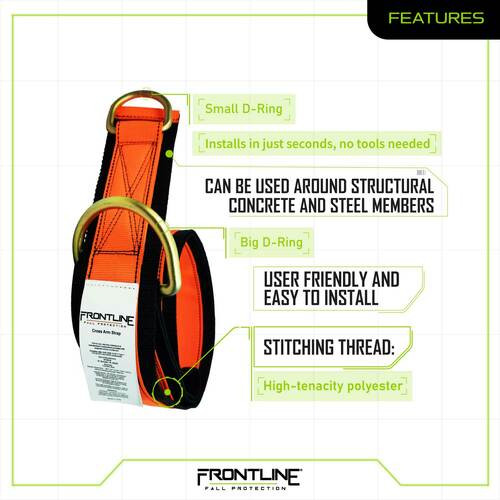 Frontline Cross Arm Strap with Reinforced Webbing - Industrial Safety ...