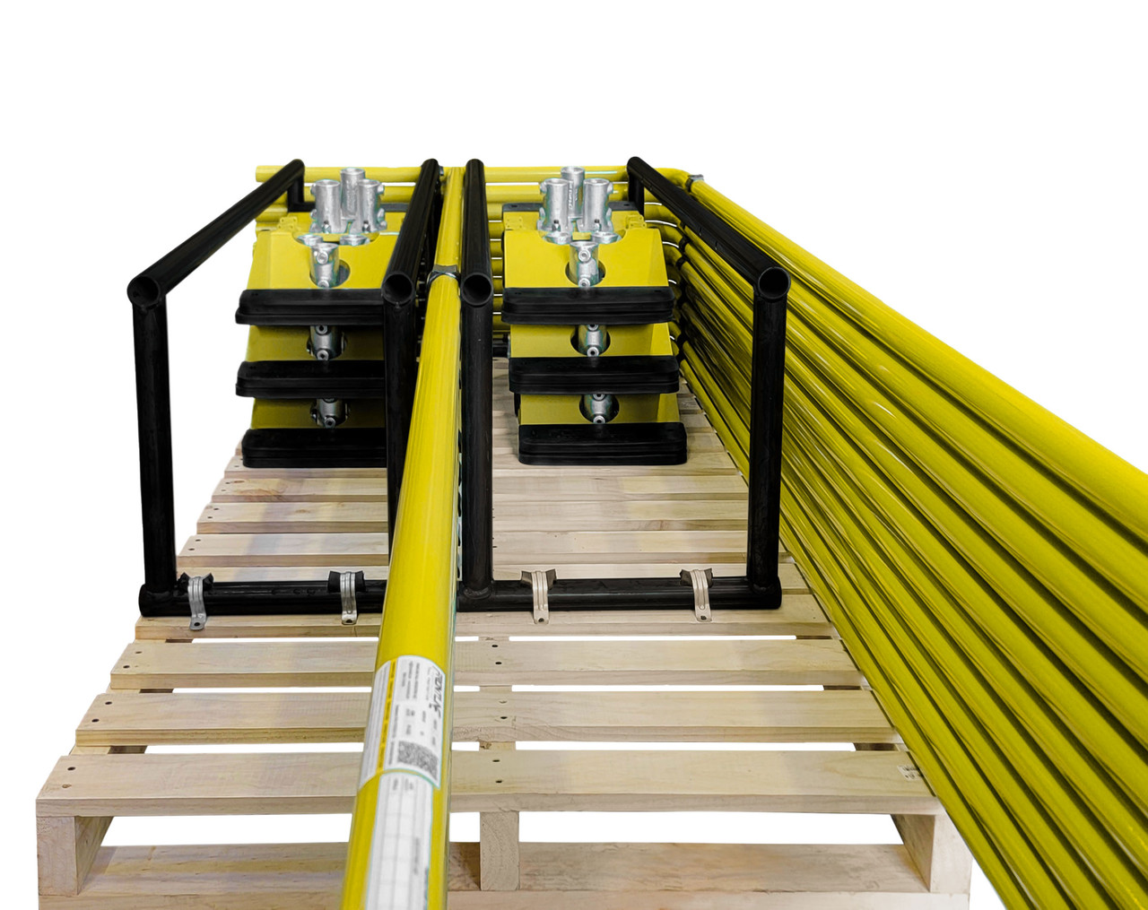 Frontline Yellow Guardrail System Non-Penetrating Kit (100 ft ...