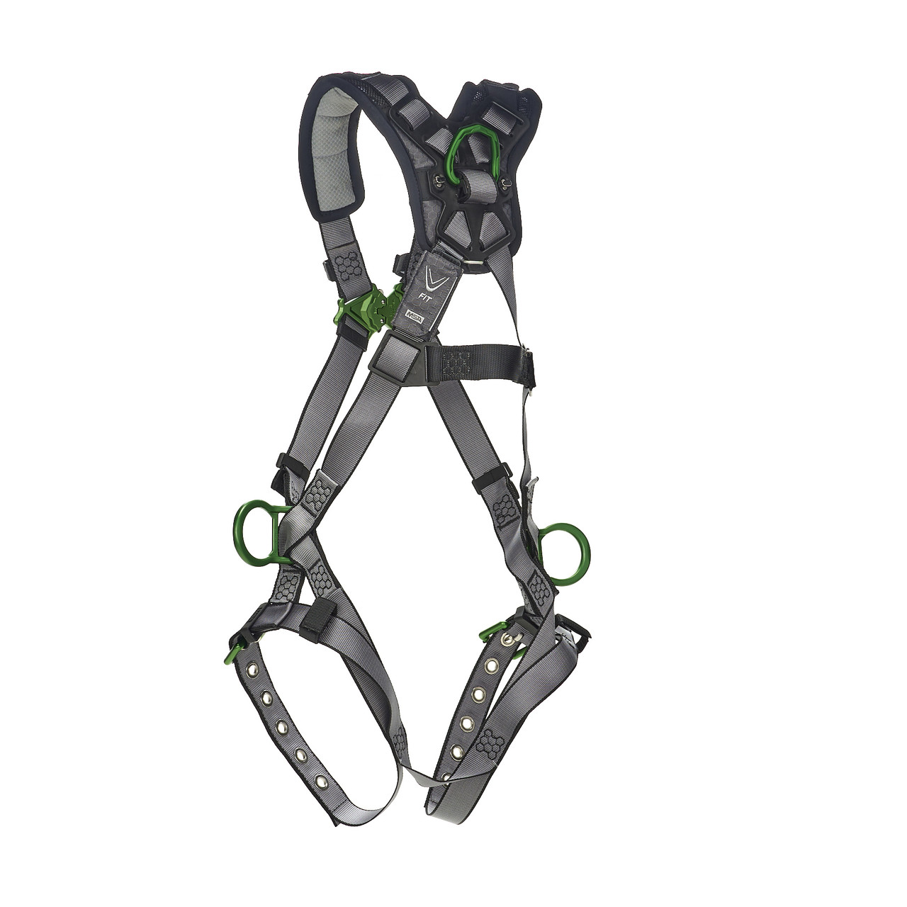 MSA V-FIT Harness with Back & Hip D-Rings and Shoulder Padding ...
